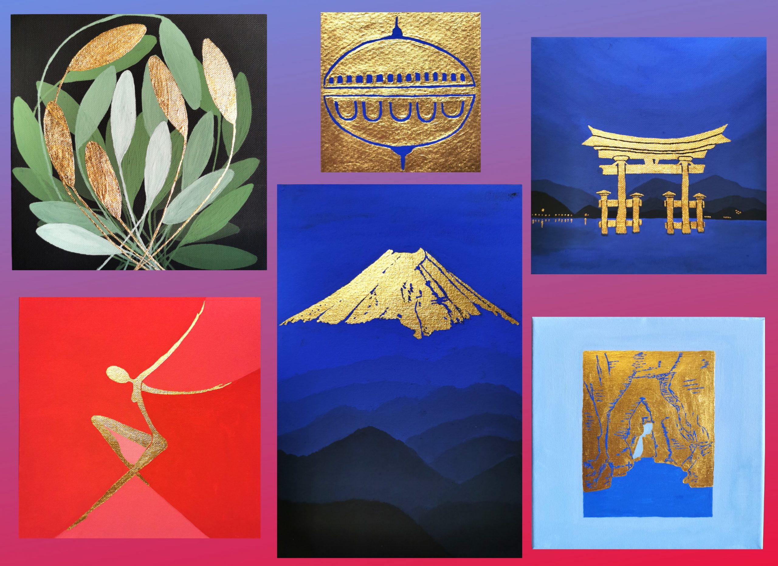 Ideologist Art - Pure Gold abstract contemporary paintings